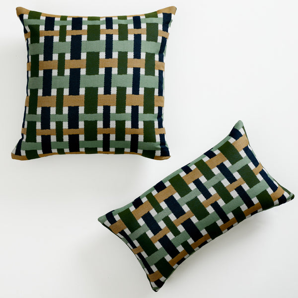 Basket Plaid Sunbrella® Pillow - CW Stockwell